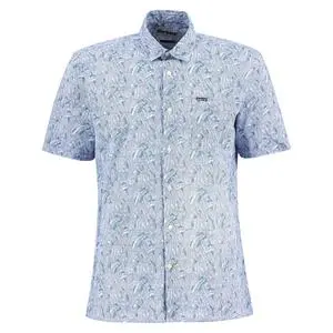 Barbour Short-sleeved Button-up Shirt - Blue