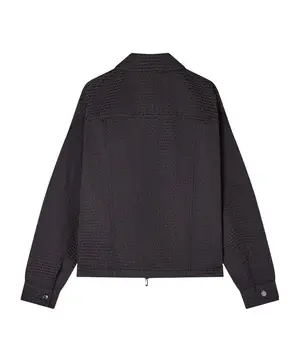 Emporio Armani Textured Zip-up Blouson Jacket
