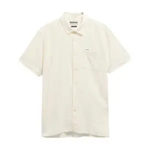 Barbour Short-sleeved Button-up Shirt - White