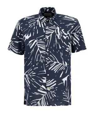 Barbour Short-sleeved Printed Shirt - Black