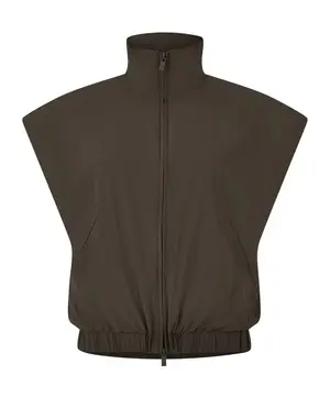 Fear Of God Zippered Vest - Brown