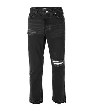 REPRESENT Solid Straight Leg Jeans - Black