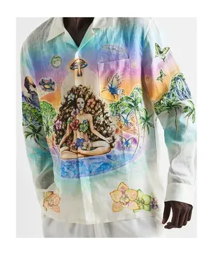 Casablanca Printed Long-sleeve Shirt