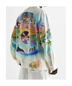 Casablanca Printed Long-sleeve Shirt