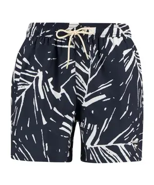 Barbour Printed Swim Trunks - Black