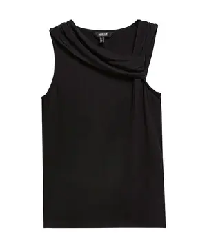Barbour Sleeveless Pleated Detail Top - Black