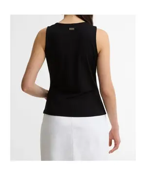 Barbour Sleeveless Pleated Detail Top