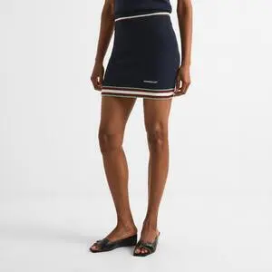 Casablanca Knit Logo Detail Mini Skirt