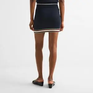 Casablanca Knit Logo Detail Mini Skirt