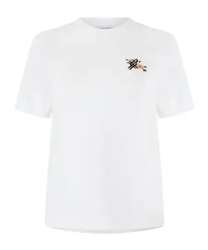 Burberry Embroidered Cotton T-shirt