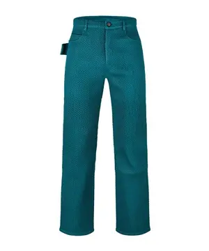 Bottega Veneta Leather Trousers - Blue