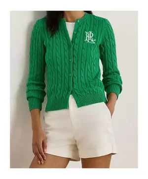Ralph Lauren Cable Knit Button Cardigan