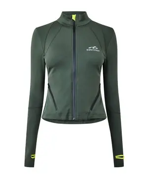 Balenciaga Simple Jacket - Khaki/lime