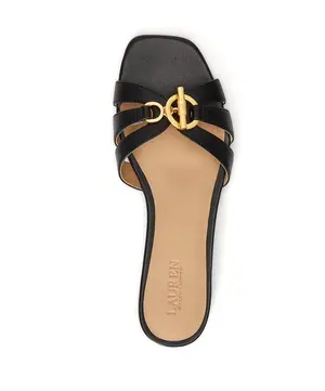 Ralph Lauren Buckle-strap Leather Sandals