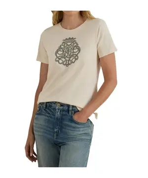 Ralph Lauren Short-sleeved Crewneck T-shirt - Nude