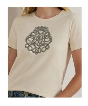 Ralph Lauren Short-sleeved Crewneck T-shirt - Nude