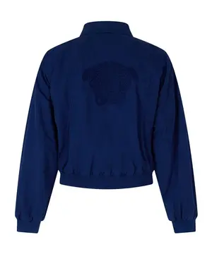 Versace Lapel Short Zip-up Jacket