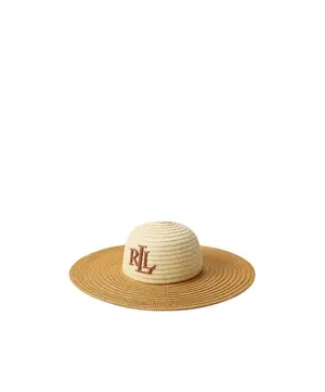 Ralph Lauren Logo-appliqué Straw Sun Hat