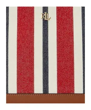 Ralph Lauren Striped Canvas Clutch Bag