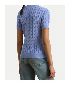 Ralph Lauren Cable Knit Intarsia Short Sleeve T-shirt