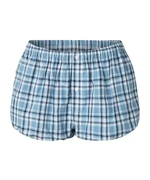 Acne Studios Plaid Tracksuit Shorts - Blue