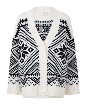 Max Mara V-neck Knit Cardigan Decorated