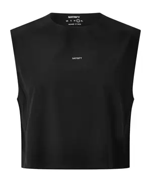 Satisfy Lightweight Breathable Running Tank Top - Black