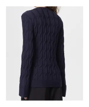 Max Mara Long-sleeved Knitwear With Cable Knit Design