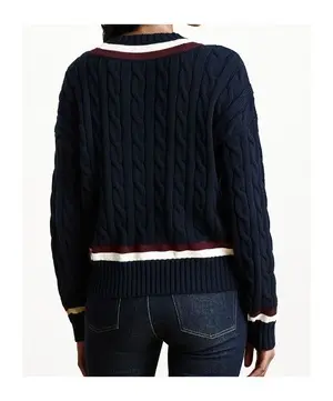 Ralph Lauren Cable Knit V-neck Sweater