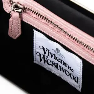 VIVIENNE WESTWOOD Grained Vegan Leather Clutch