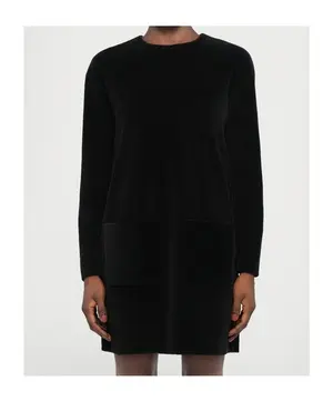 Max Mara Crew Neck Long Sleeve Dress