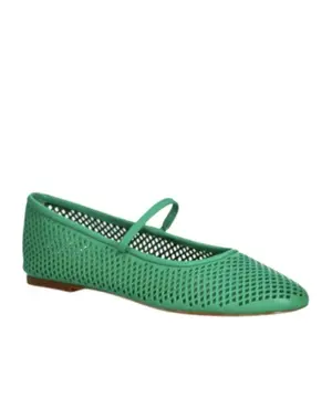 Ralph Lauren Jayna Mesh Ballet Flats - Green