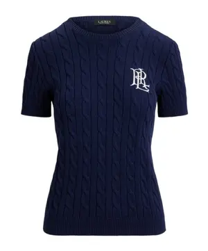 Ralph Lauren Cable-knit Logo Jumper - Black