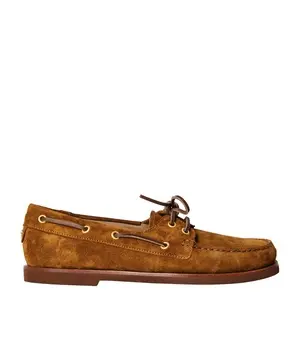 GIANVITO ROSSI Suede Lace-up Loafers