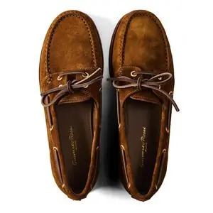 GIANVITO ROSSI Suede Lace-up Loafers