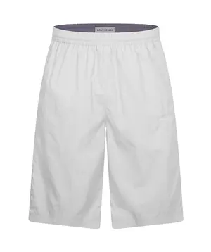 Balenciaga Woven Tracksuit Shorts - Light Gray