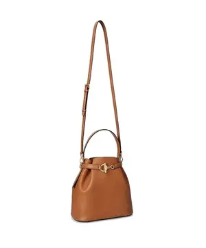 Ralph Lauren Medium Blaike Gold-tone-hardware Bucket Bag - Brown