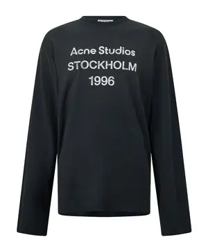 Acne Studios Minimalstyle Crewneck Tshirt - Black