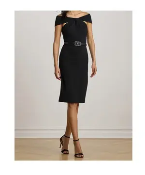 Ralph Lauren Boatneck Knotted Dress