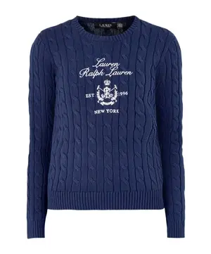Ralph Lauren Cable Knit Crew Neck Jumper