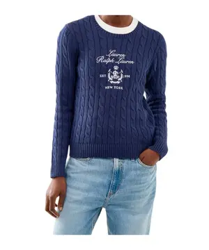 Ralph Lauren Cable Knit Crew Neck Jumper