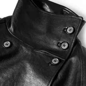 Magda Butrym Leather Double Breasted Jacket