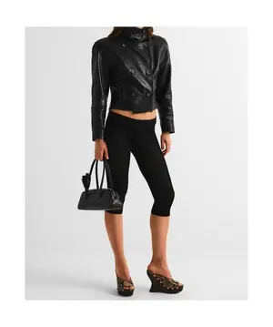 Magda Butrym Leather Double Breasted Jacket