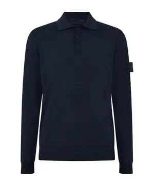 Stone Island Long-sleeve Polo Sweater
