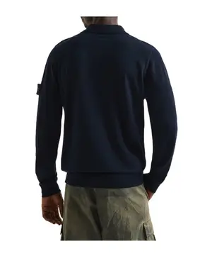 Stone Island Long-sleeve Polo Sweater