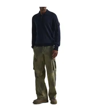 Stone Island Long-sleeve Polo Sweater