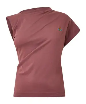VIVIENNE WESTWOOD Logo Cotton Hebo Top T-shirt - Red