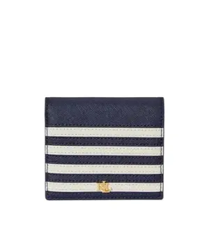 Ralph Lauren Striped Wallet Black
