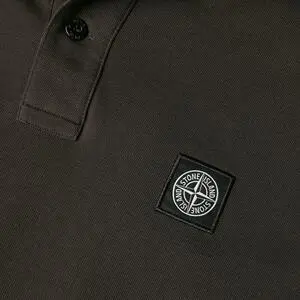Stone Island Compass Logo Polo Shirt - Black