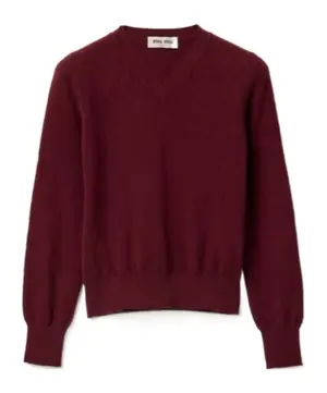 Miu Miu V-neck Wool Cardigan